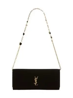 Saint Laurent Kate Clutch On Chain - Black