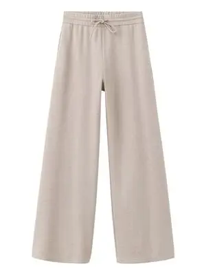 Mango Pull-on Straight Leg Pants Ecru