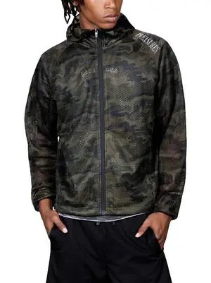PLEASURES Mesh Zip Hoodie - Camo