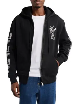 Carhartt Work In Progress Playing Cards Zip Hoodie - Black