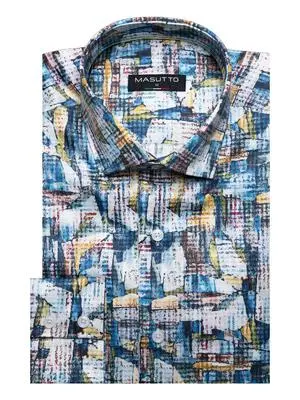 MASUTTO Robinio Print Button-up Long Sleeve Shirt - Multicolor