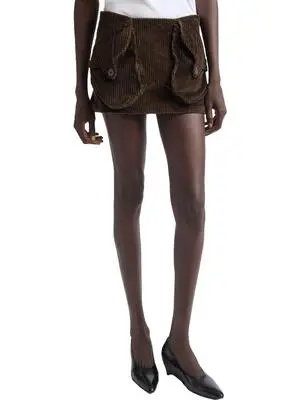 VAQUERA Cotton Corduroy Miniskirt