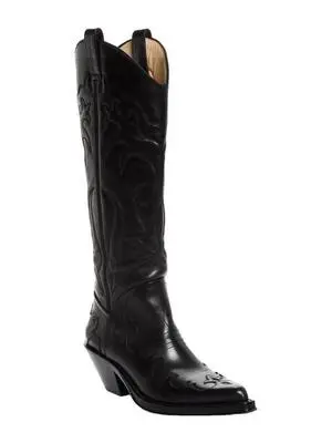 Gabriela Hearst Capitana Western Boot - Black