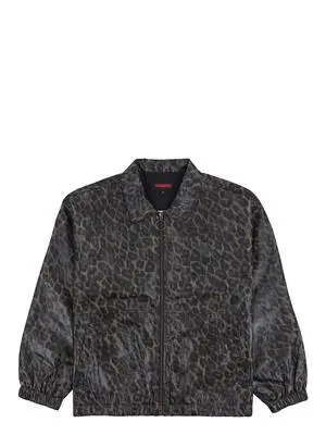 PLEASURES Print Waxed Cotton Jacket - Leopard