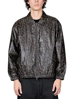 PLEASURES Print Waxed Cotton Jacket - Leopard