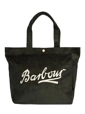 Barbour Carrick Cord Tote Bag - Sage