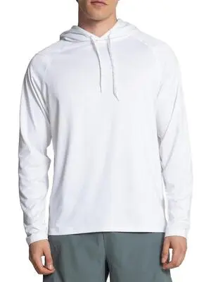WEATHERMAN Unisex Upf 50+ Hooded Sun Shirt White