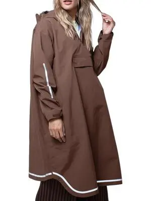 WEATHERMAN Unisex Stride Pullover Poncho Chocolate