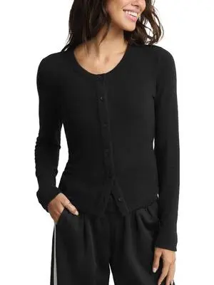 Beyond Yoga Luxelayer Fitted Cardigan Black