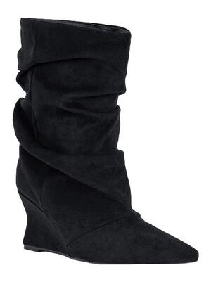 AZALEA WANG Alissa Slouchy Wedge Bootie