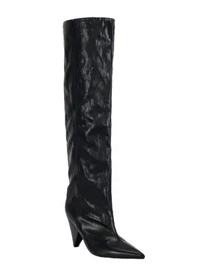 AZALEA WANG Rembrandt Pointed Toe Knee High Boot