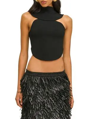 Cult Gaia Kevi Halter Tank - Black