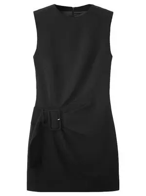 MANGO Ruched Belted Minidress