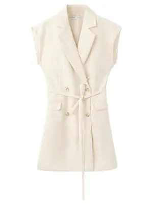 Mango Wrap Dress - Ecru