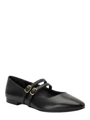 MENINA STEP Amelie Double Strap Mary Jane Flat - Black