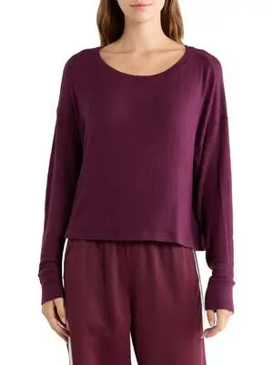 Beyond Yoga Luxelayer Pullover Sweatshirt - Cabernet