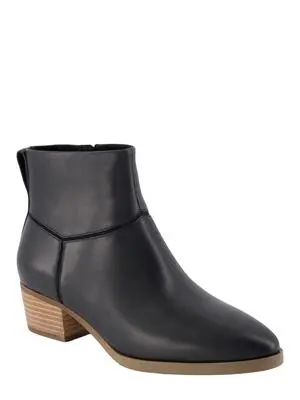 Toms Elia Leather Bootie Black