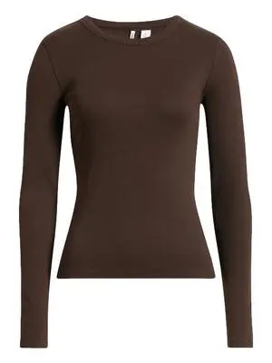 NORDSTROM Ribbed Crewneck Long Sleeve T-shirt