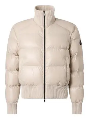 Moose Knuckles Queens 800-fill Power Down Bomber Jacket - Alabaster