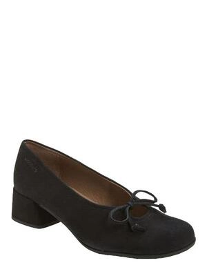 WONDERS Block Heel Pump - Black