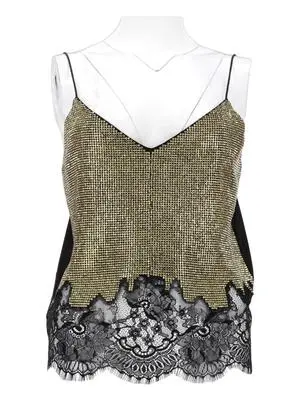 SELF-PORTRAIT Top Con Pizzo E Cristalli - Multicolor
