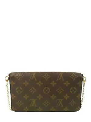 LOUIS VUITTON Felicie Monogram Shoulder Bag Brown