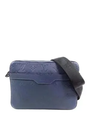 LOUIS VUITTON Trio Messenger Logo-print Shoulder Bag - Blue