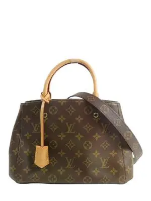 LOUIS VUITTON Bb Montaigne Tote Bag - Brown