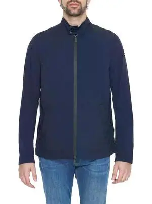 SUNS Stand-collar Zip-up Jacket - Blue