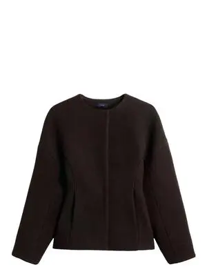 SOEUR Round-neck Concealed-fastening Coat
