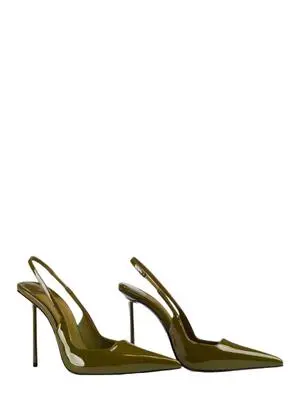 LE SILLA Amelia Patent Leather Pumps - Green