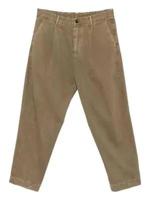 NINE:INTHE:MORNING Giulio Pleated-front Trousers - Brown