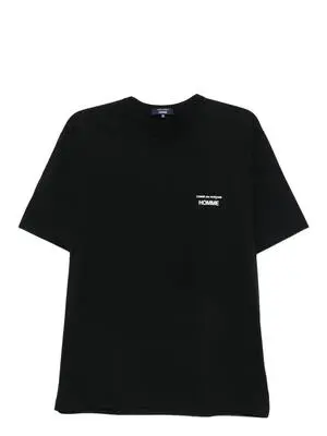 Comme Des Garçons Logo-print T-shirt - Black