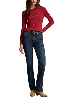 Polo Ralph Lauren Cable-knit Cotton Sweater Red