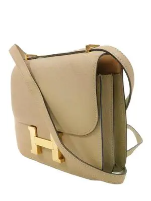 Hermès Mini Constance Shoulder Bag Neutrals
