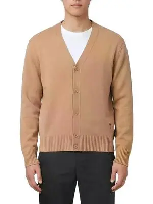 AMI Paris De Coeur Cardigan - Brown