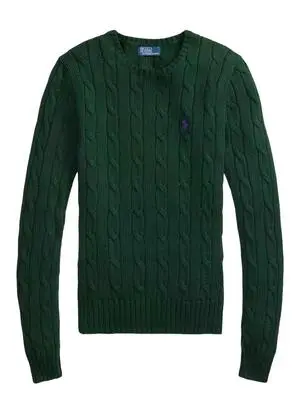 Polo Ralph Lauren Cable-knit Cotton Sweater Green