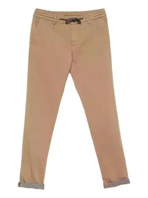 MASON'S Milano Elasticated-waist Trousers - Neutrals