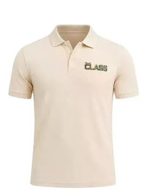 Roberto Cavalli Chest-print Polo Shirt - Neutrals