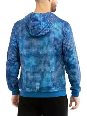 FILA Geometric-print Hoodie - Blue