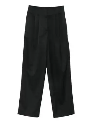 SESSUN Pleated Wide-leg Trousers - Black
