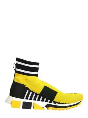 Dolce & Gabbana Sorrento Sock-style Sneakers Yellow