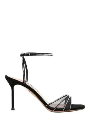 AQUAZZURA Crystal-embellished Mesh Sandals
