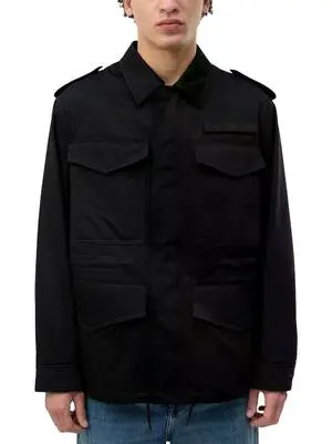 Hugo Logo-patch Multi-pocket Jacket Black