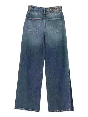 Iceberg Panelled Wide-leg Jeans - Blue
