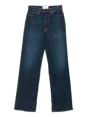 Liviana Conti Faded Straight-leg Jeans - Blue