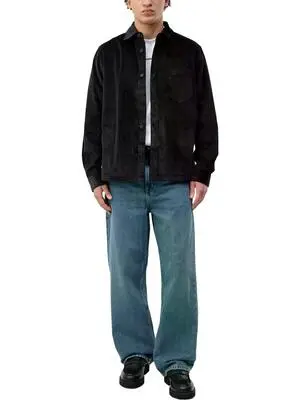 Hugo Corduroy Chest-pocket Shirt - Black
