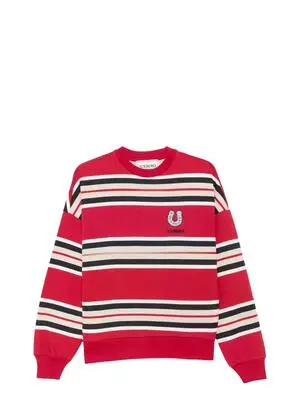 ICEBERG Striped Sequin-embellished Sweatshirt