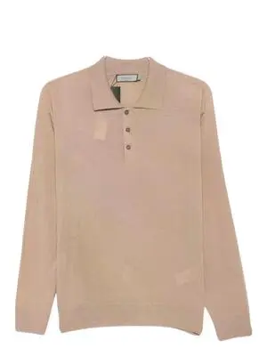Canali Long-sleeve Polo Shirt - Neutrals