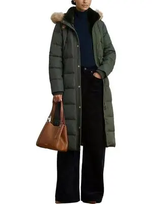 Ralph Lauren Hooded Puffer Coat - Green